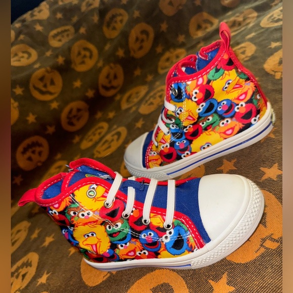 Sesame Street | Shoes | Sesame Street High Top Sneakers Toddler Little ...